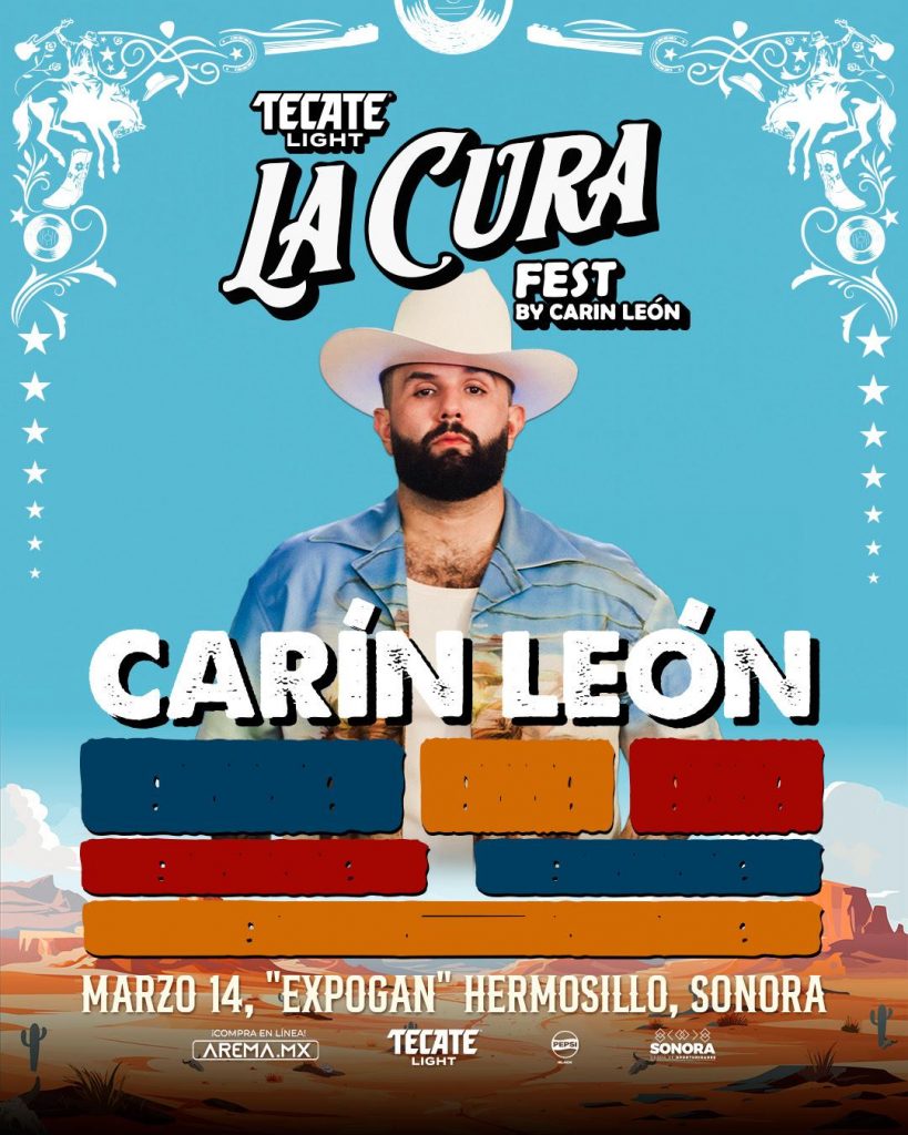 Carín León anuncia “La Cura Fest”, su nuevo festival musical en Hermosillo - La Magnifica FM